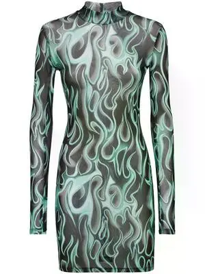 Philipp Plein Sheer Cocktail Dresses