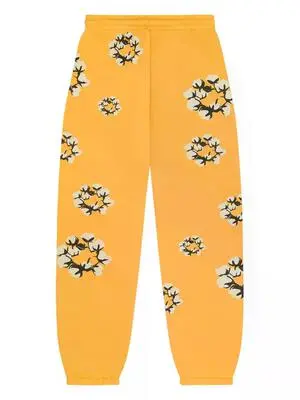 DENIM TEARS Cactus Tears Wreath Track Pants - Yellow