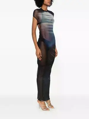 JEAN PAUL GAULTIER Sheer Maxi Dress