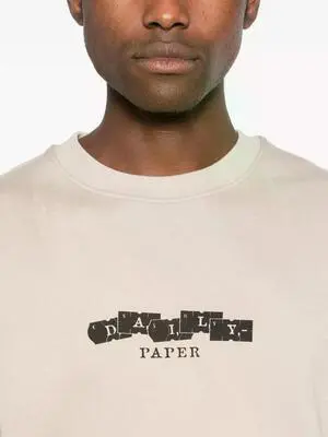 DAILY PAPER Logo Print Crewneck Sweatshirt