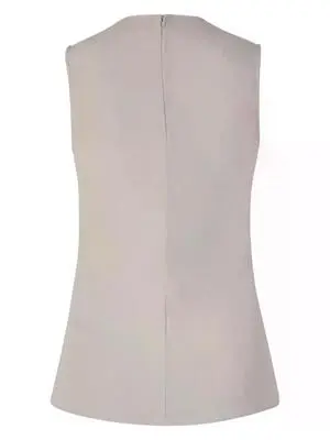 AMI Paris Crepe Tank Top - Neutrals