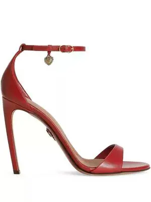 Dolce & Gabbana Leather Stiletto Heeled Sandals