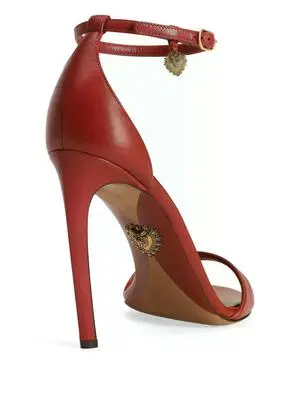 Dolce & Gabbana Leather Stiletto Heeled Sandals