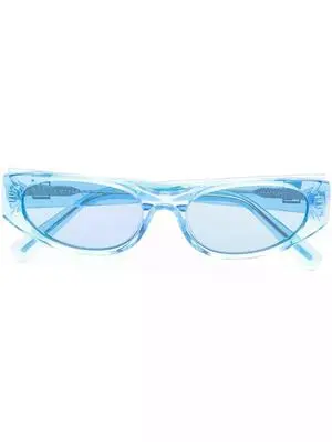 By Far Rodeo Transparent Frame Sunglasses - Blue