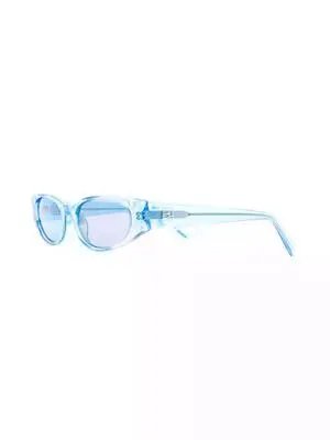By Far Rodeo Transparent Frame Sunglasses - Blue