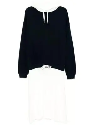 STEFAN COOKE Hoodie Dress - Blue