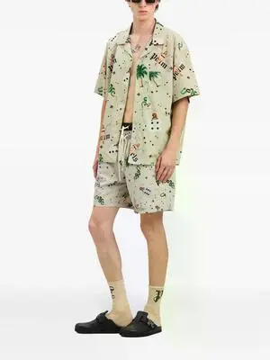 Palm Angels Pin Up Bowling Shirt