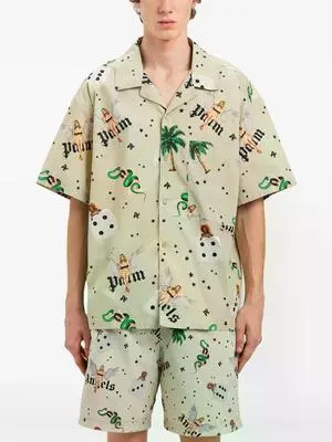 Palm Angels Pin Up Bowling Shirt