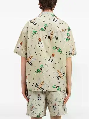 Palm Angels Pin Up Bowling Shirt