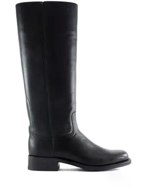 NOTABENE Achilla Knee-length Square Toe Boots - Black