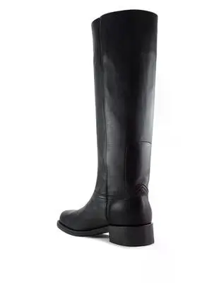 NOTABENE Achilla Knee-length Square Toe Boots - Black