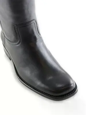 NOTABENE Achilla Knee-length Square Toe Boots - Black