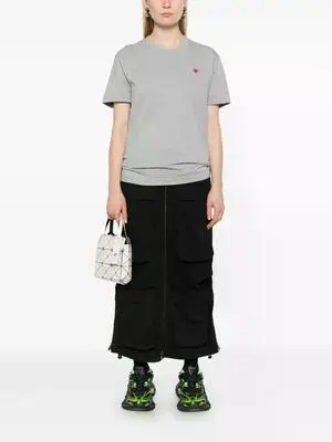 Play Comme Des Garcon Mini Heart-patch T-shirt