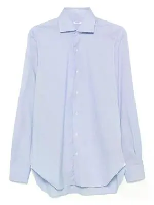BARBA NAPOLI Poplin Shirt - Blue