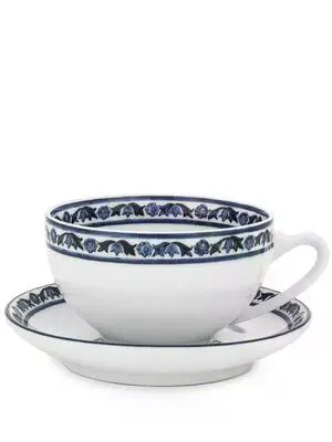 Dolce & Gabbana Mediterraneo-trim Teacups - White