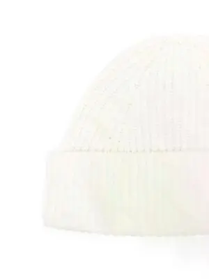 JOSEPH Ribbed Beanie - Neutrals