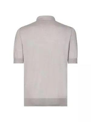 Dolce & Gabbana Fine-knit Polo Shirt - Grey