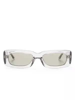 Linda Farrow X The Attico Mini Marfa Rectangle-frame Sunglasses - Purple