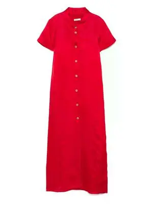 Khaite Effy Maxi Dress - Red