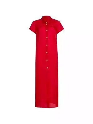 Khaite Effy Maxi Dress - Red