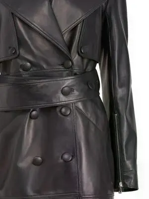 FLEUR DU MAL Moto Leather Trench Coat