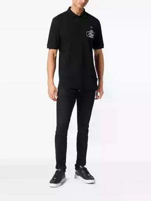 Philipp Plein Racing Club Polo Shirt - Black