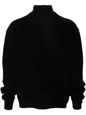 Rick Owens Virgin Wool Roll Neck Jumper