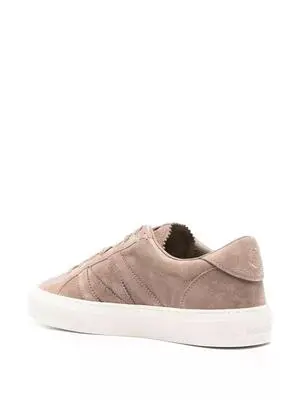 Moncler Monaco M Suede Lace-up Sneakers - Brown