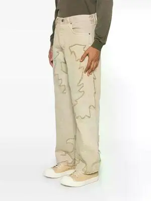 SUNFLOWER Logo Patch Jeans