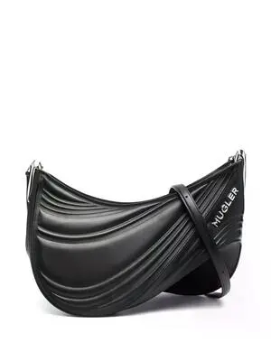 MUGLER Spiral Curve 01 Shoulder Bag - Black