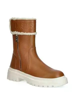 Moschino Side Zip Shearling Lined Boots