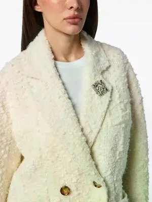 Philipp Plein Double-breasted Bouclé Coat
