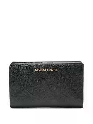 Michael Kors Medium Pebbled Leather Wallet - Black