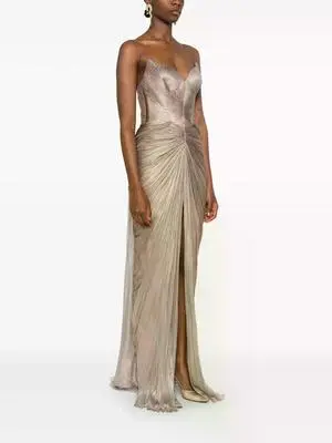 IRIS SERBAN Jolie Maxi Dress - Neutrals