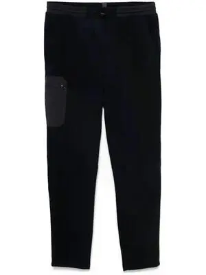 Sease Virgin Wool Blend Flannel Drawstring Trousers - Blue