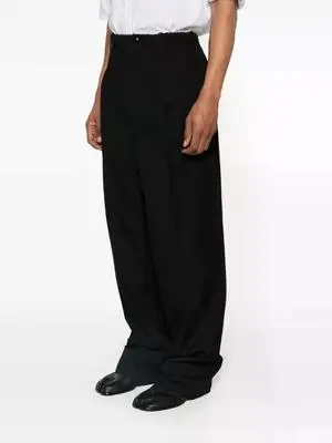 Random Identities Tailored Straight-leg Trousers - Black