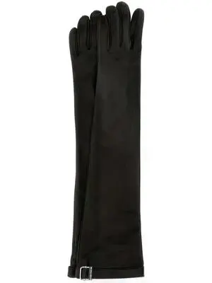 ARMARIUM Long Leather Gloves - Black