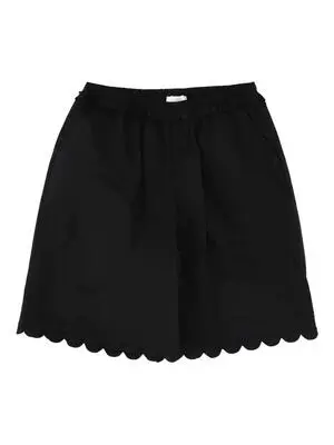 THE GARMENT Poplin Shorts With Scallop Edge
