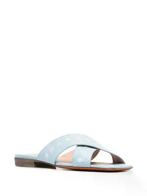Santoni Crossover Strap Sandals