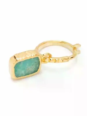 MISSOMA Mini Hoop Earrings With Amazonite