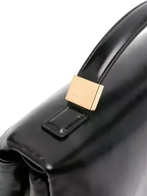 Marni Prisma Logo-stamp Leather Tote Bag