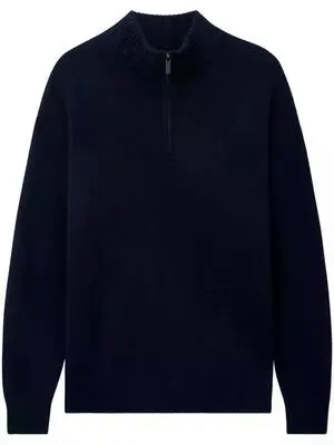 Pringle Of Scotland Cashmere Half-zip Jumper - Blue