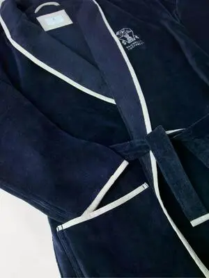 Brunello Cucinelli Logo-embroidered Bathrobe