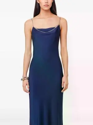 Rabanne Chain-strap Maxi Dress - Blue