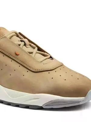 Santoni Leather Lace-up Sneakers