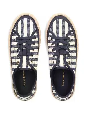 Tommy Hilfiger Striped Platform Lace-up Sneakers