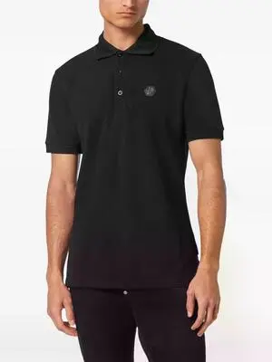 Philipp Plein Logo-patch Cotton Polo Shirt