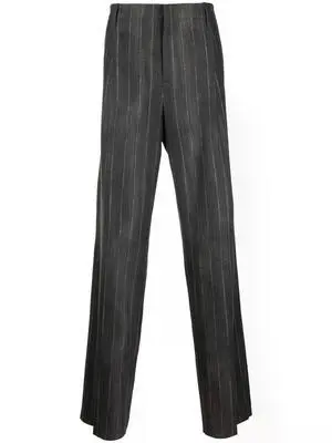 Versace Striped Tailored Trousers - Grey