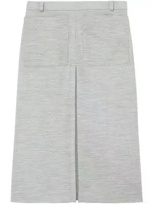 Burberry Box Pleat Wool-blend Skirt