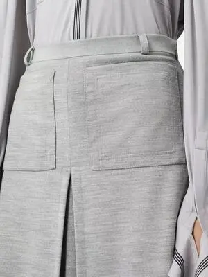 Burberry Box Pleat Wool-blend Skirt